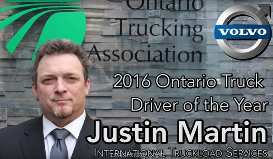 Justin Martin from ITS Wins 2016 OTA-Volvo Trucks Driver of the Year ...
